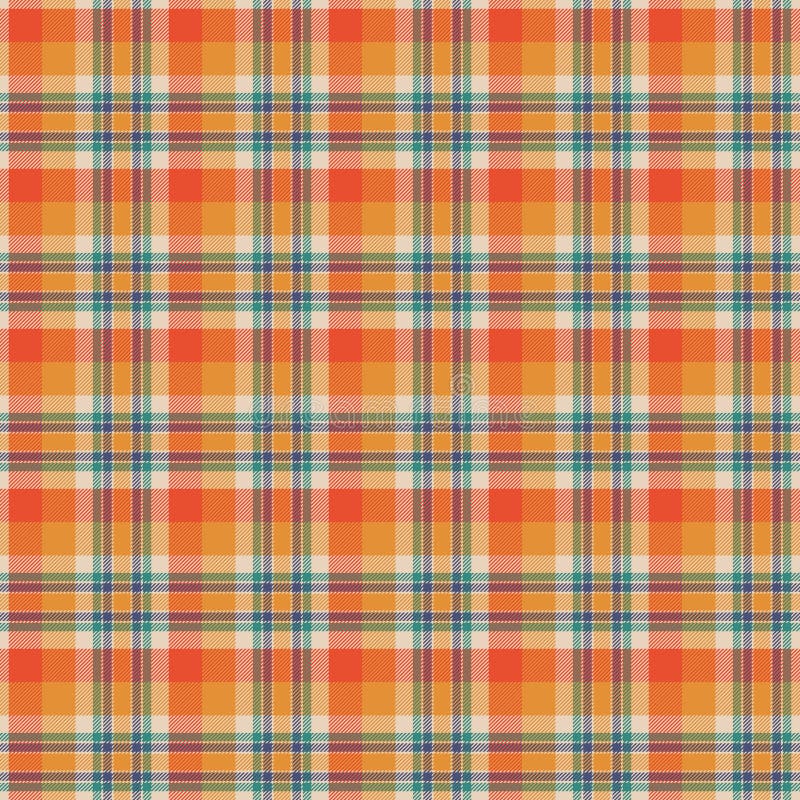Autumn Plaid Seamless Pattern Stock Illustration - Illustration of ...