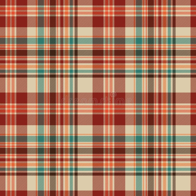 Autumn Plaid Seamless Pattern Stock Illustration - Illustration of ...