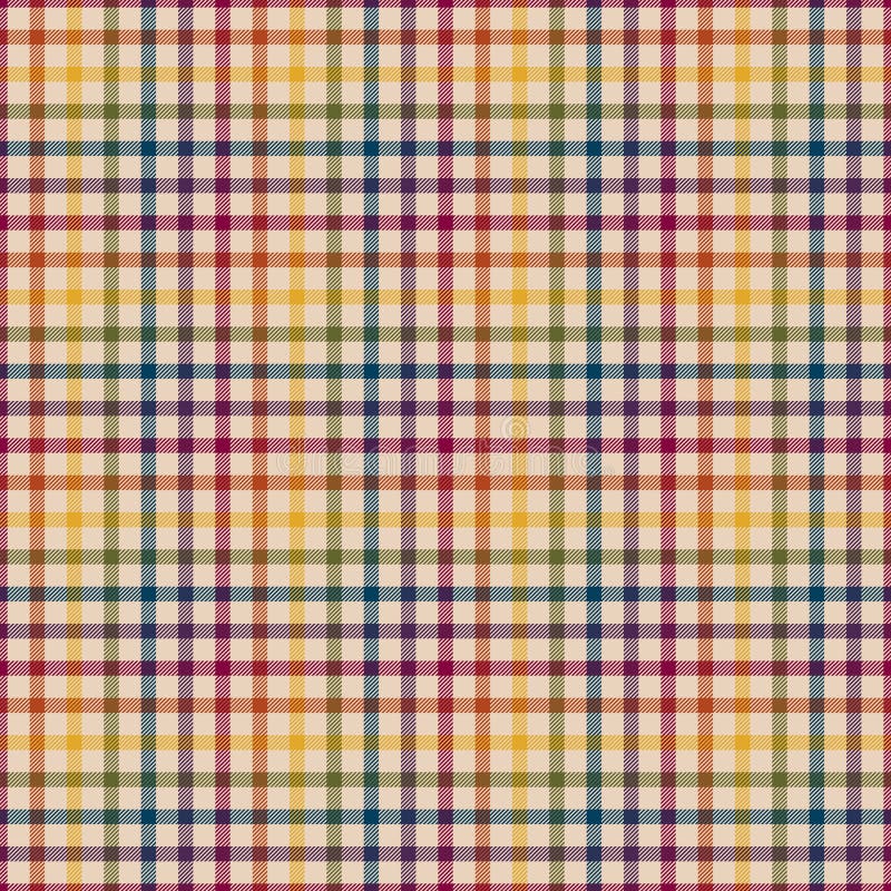 Autumn Plaid Seamless Pattern Stock Illustration - Illustration of ...
