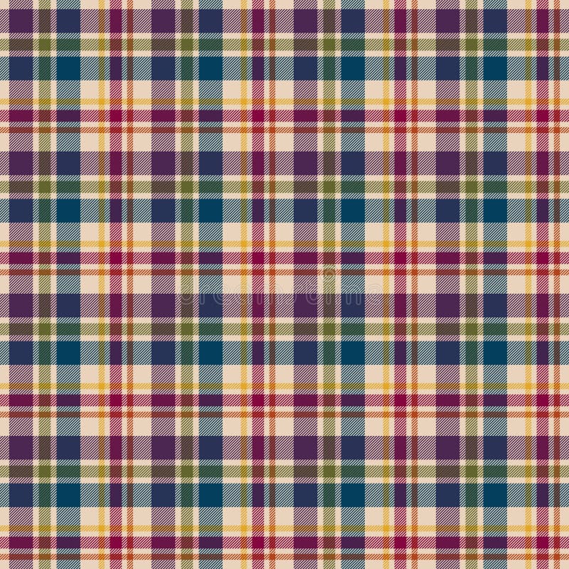 Autumn Plaid Seamless Pattern Stock Illustration - Illustration of ...