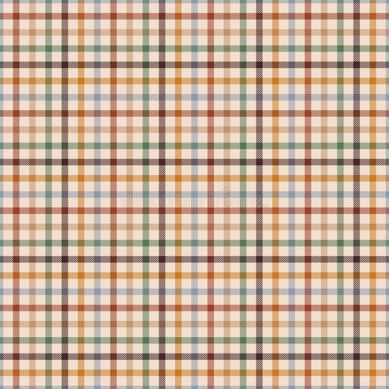 Autumn Plaid Seamless Pattern Stock Vector - Illustration of geometric ...