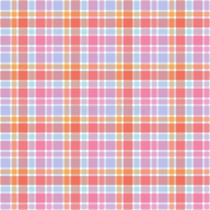 Pastel Plaid Seamless Pattern Stock Vector - Illustration of tile ...