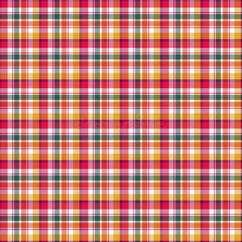 Vibrant Plaid Seamless Pattern Stock Vector - Illustration of element ...