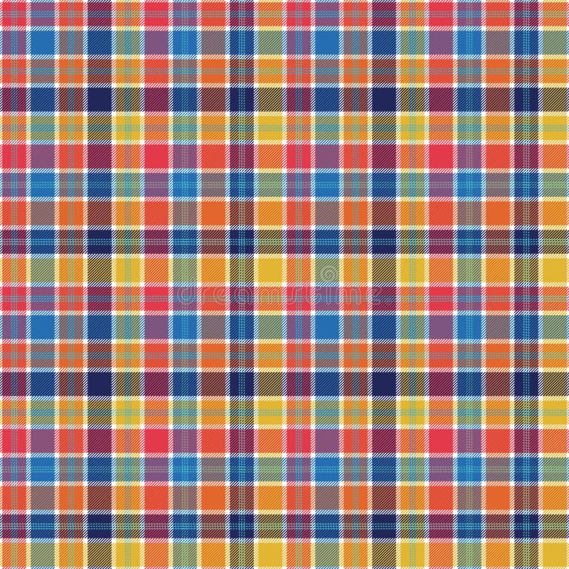 Vibrant Plaid Seamless Pattern Stock Vector - Illustration of purple ...