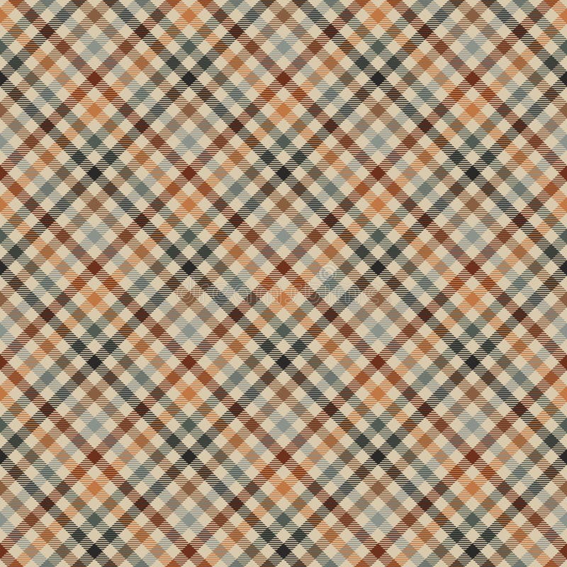 Autumn Plaid Check Seamless Pattern Stock Vector - Illustration of ...