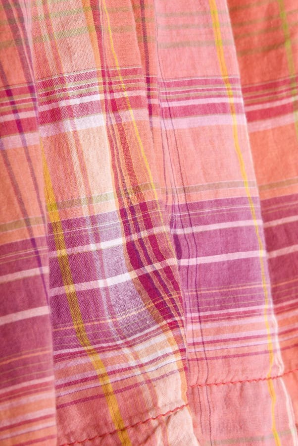 Plaid Fabric stock photo. Image of details, pink, plaid - 6078962