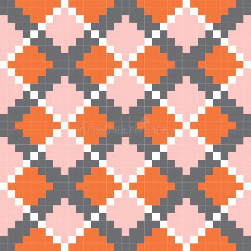 Seamless Checkered Pattern. Crochet Pattern. Abstract Background ...