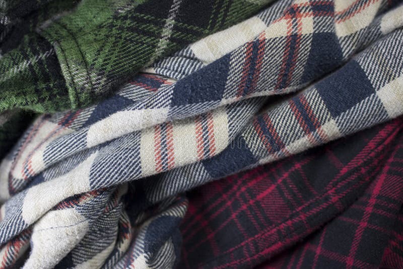 Plaid flannel fabric cloth stock photo. Image of line - 87639602