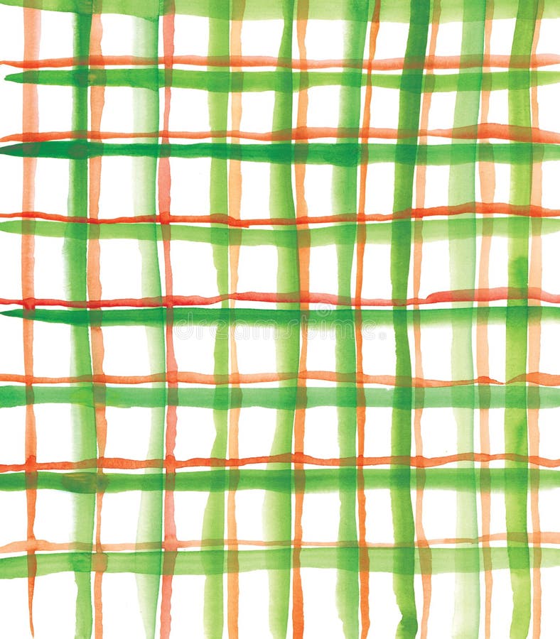 Plaid Green and Red Pattern Stock Illustration - Illustration of ...