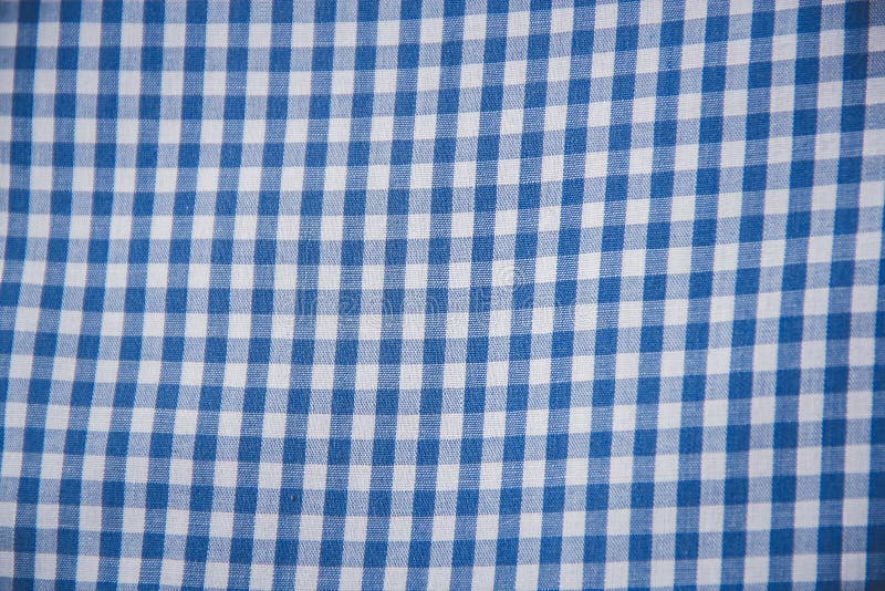 Plaid Material. Pattern Fabric Texture Square Blue. Stock Photo - Image ...