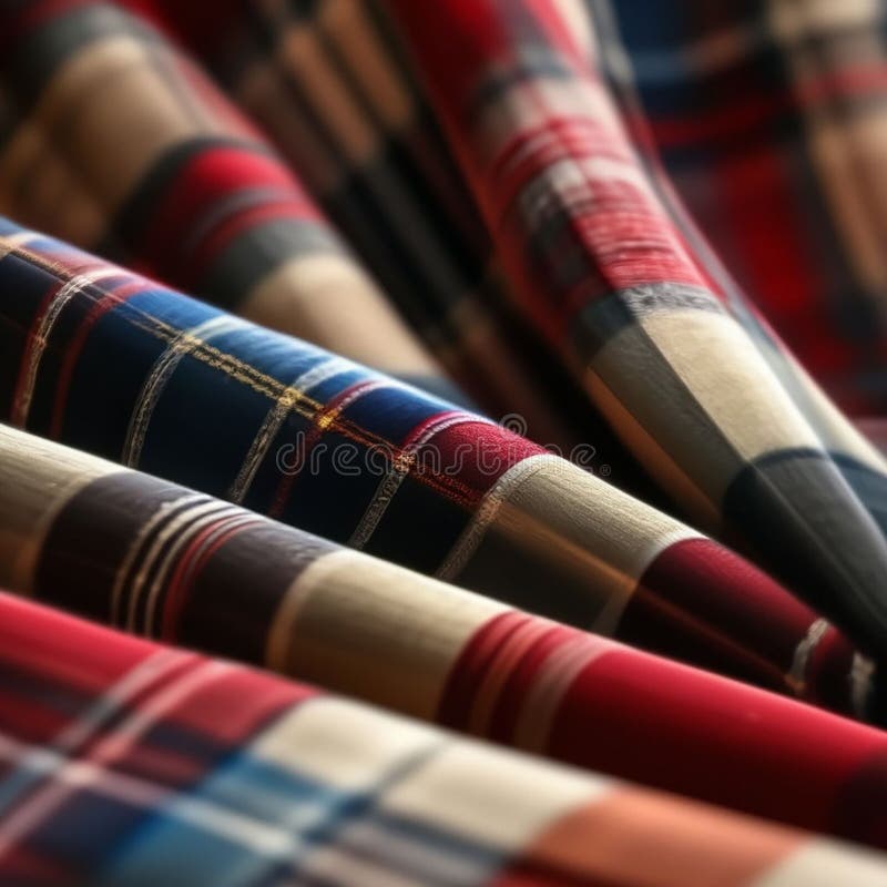 Plaid Material. Texture of Wool Material Stock Illustration ...