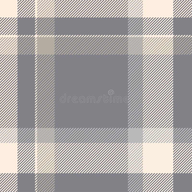 Seamless Plaid Check Pattern in Grey, Cream, Khaki and Beige Stock ...