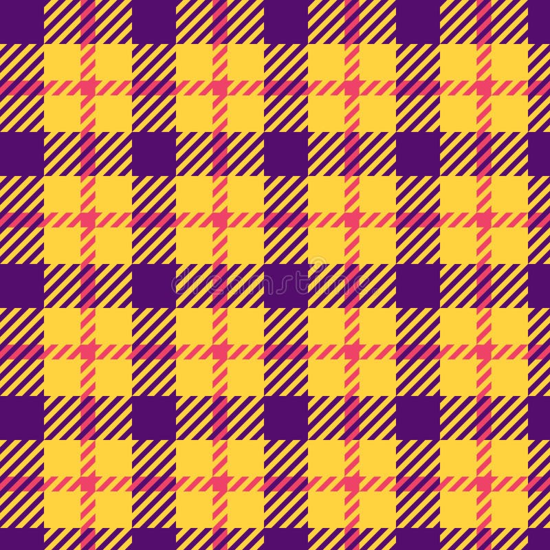 Plaid Pattern in Vivid Colors and Unique Design Stock Illustration ...