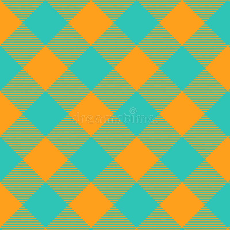 Plaid Pattern in Vivid Colors and Unique Design Stock Illustration ...