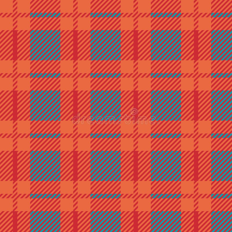 Plaid Pattern in Vivid Colors and Unique Design Stock Illustration ...