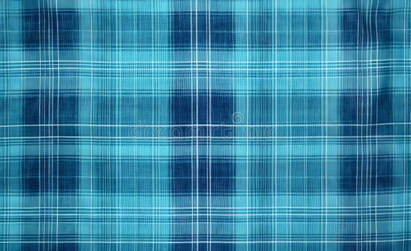 Teal and Blue Plaid Flannel Fabric Background Stock Illustration ...