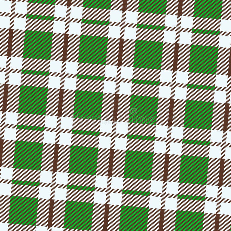 Plaid Pattern in Unique Style Stock Illustration - Illustration of ...