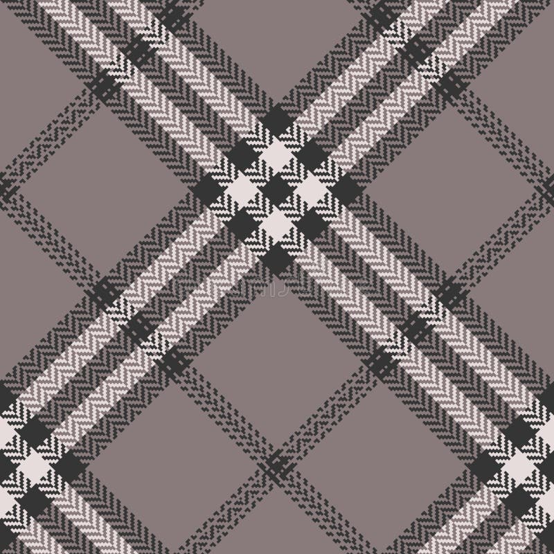 Plaid Pattern Vector. Tartan Check Seamless Background in Brown for ...