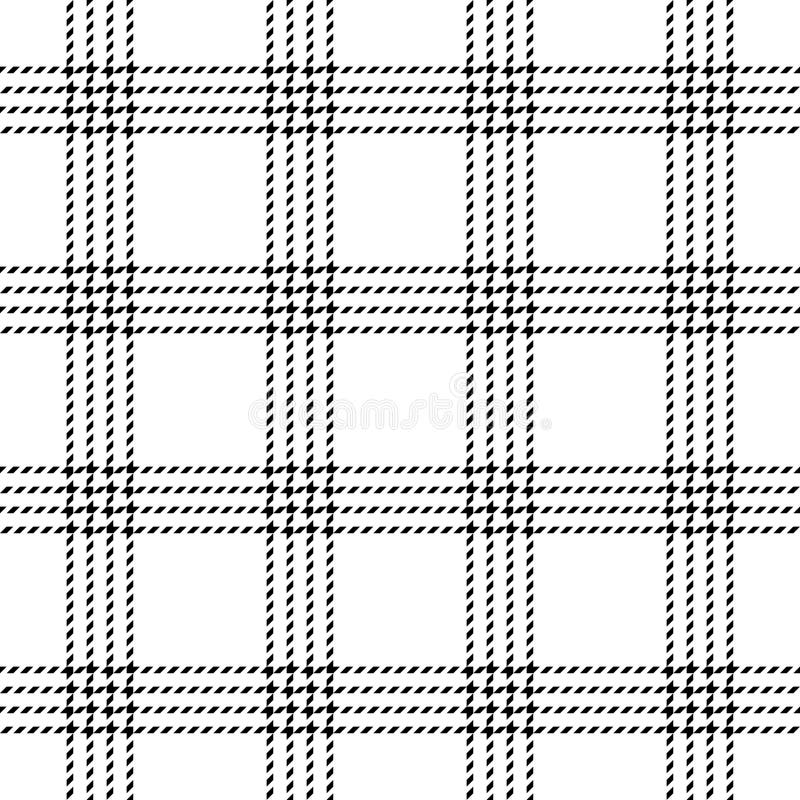 Plaid Pattern in White and Black. Thin Line Grid Tartan Check ...