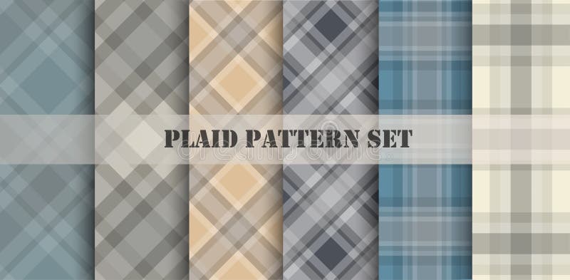 Plaid Patterns. Vector Set. Stock Vector - Illustration of tartan ...