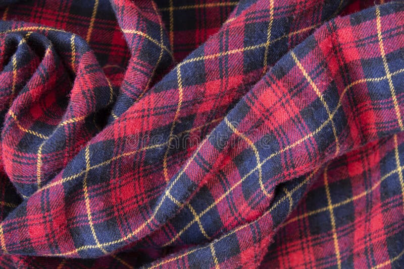 Plaid Red Flannel Warm Fabric Texture Stock Photo - Image of cloth ...