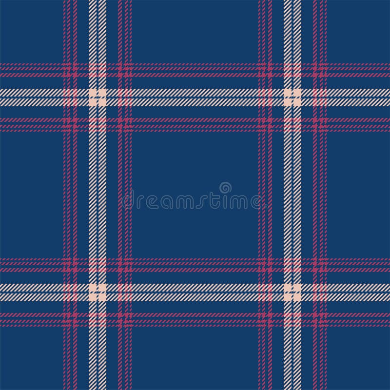 Plaid Seamless Pattern in Blue. Check Fabric Texture Stock Vector ...