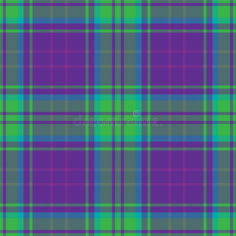 Plaid Seamless Pattern in Blue. Check Fabric Texture Stock Illustration ...