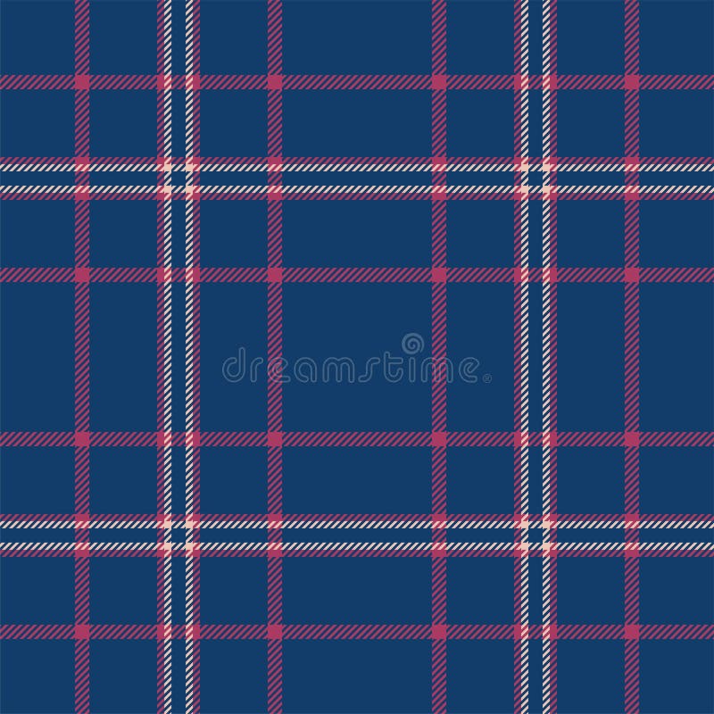 Plaid Seamless Pattern in Blue. Check Fabric Texture Stock Vector ...