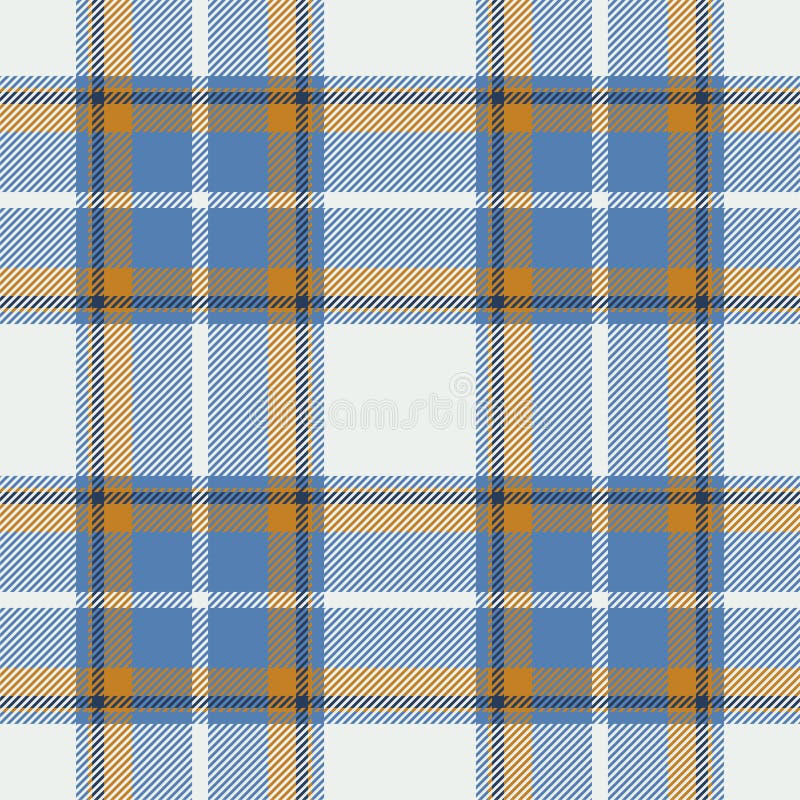 Plaid Seamless Pattern in Blue. Check Fabric Texture Stock Vector ...