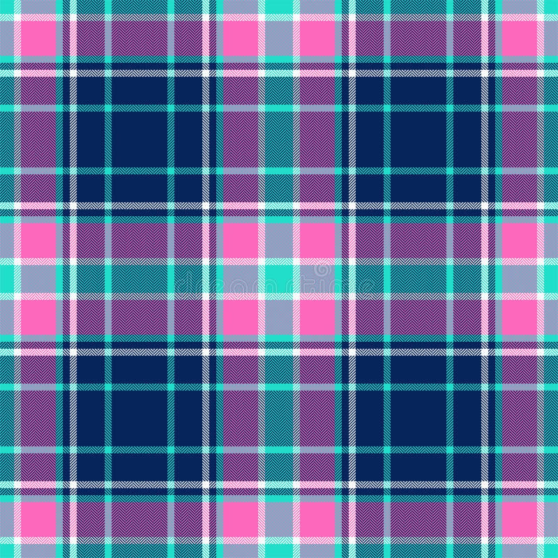 Blue Check Diagonal Seamless Fabric Texture Stock Vector - Illustration ...