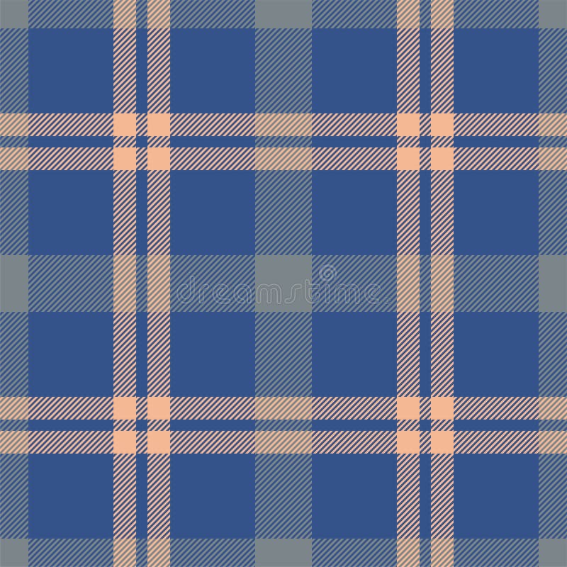 Blue Check Diagonal Seamless Fabric Texture Stock Vector - Illustration ...