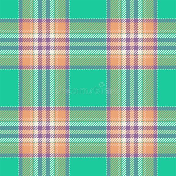 Plaid Seamless Pattern in Green. Check Fabric Texture Stock Vector ...