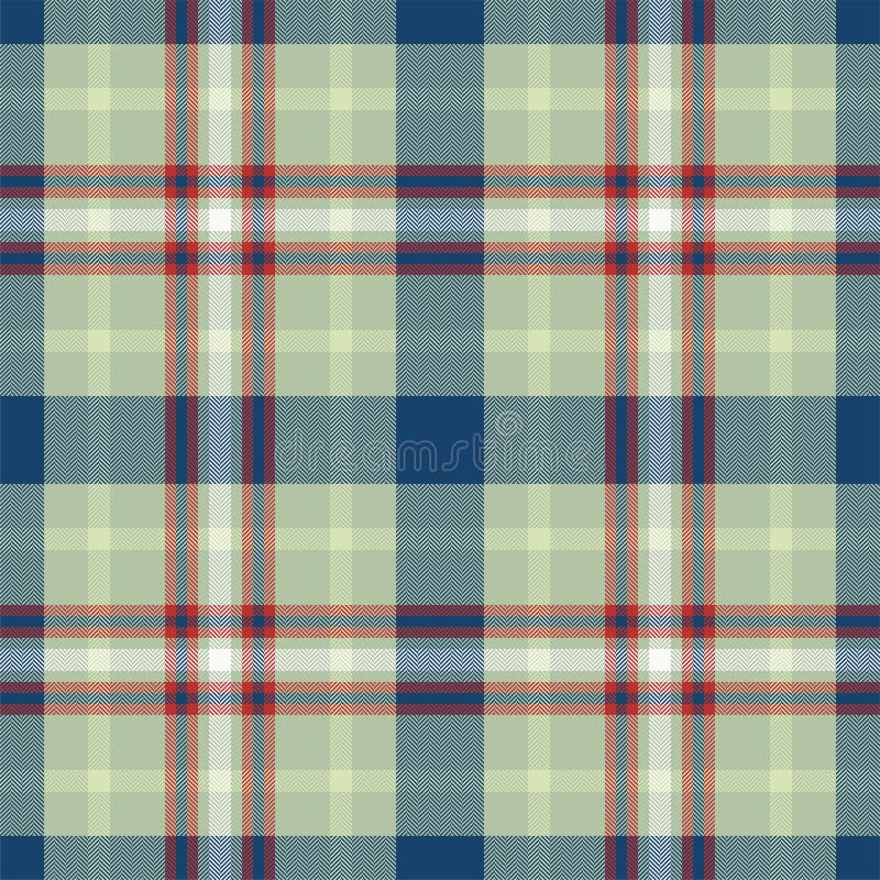 Plaid Seamless Pattern in Green. Check Fabric Texture Stock Vector ...