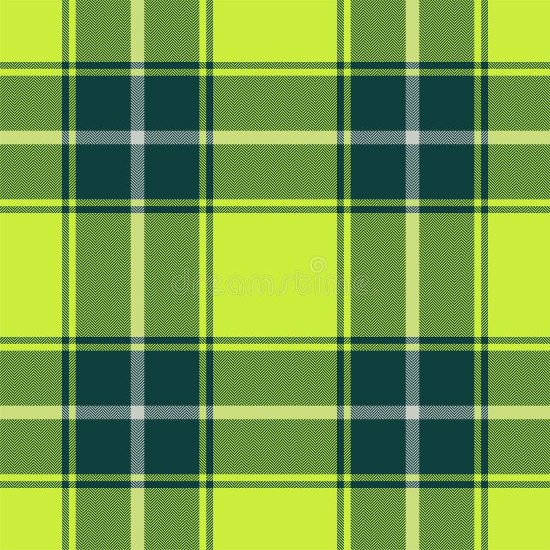Plaid Seamless Pattern in Green. Check Fabric Texture Stock Vector ...