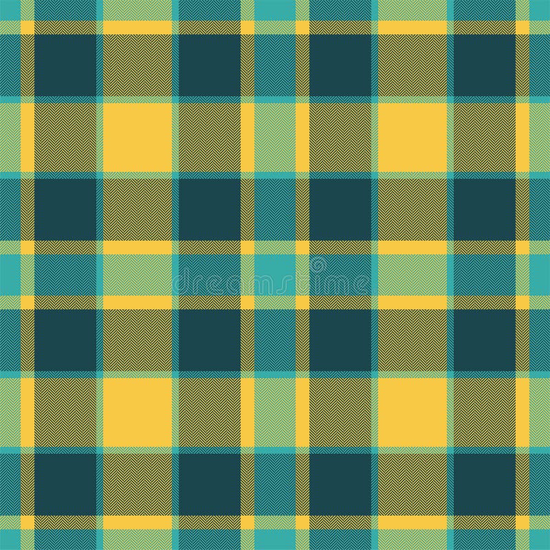 Plaid Seamless Pattern in Green. Check Fabric Texture Stock Vector ...