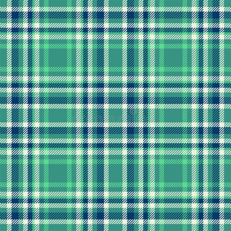 Plaid Seamless Pattern in Green. Check Fabric Texture Stock Vector ...