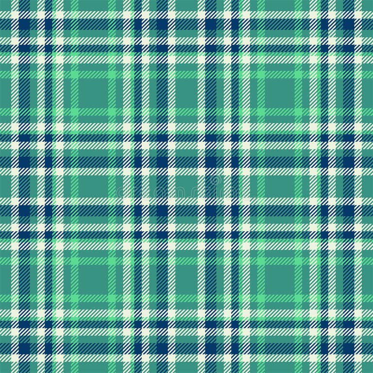 Plaid Seamless Pattern in Green. Check Fabric Texture Stock Vector ...