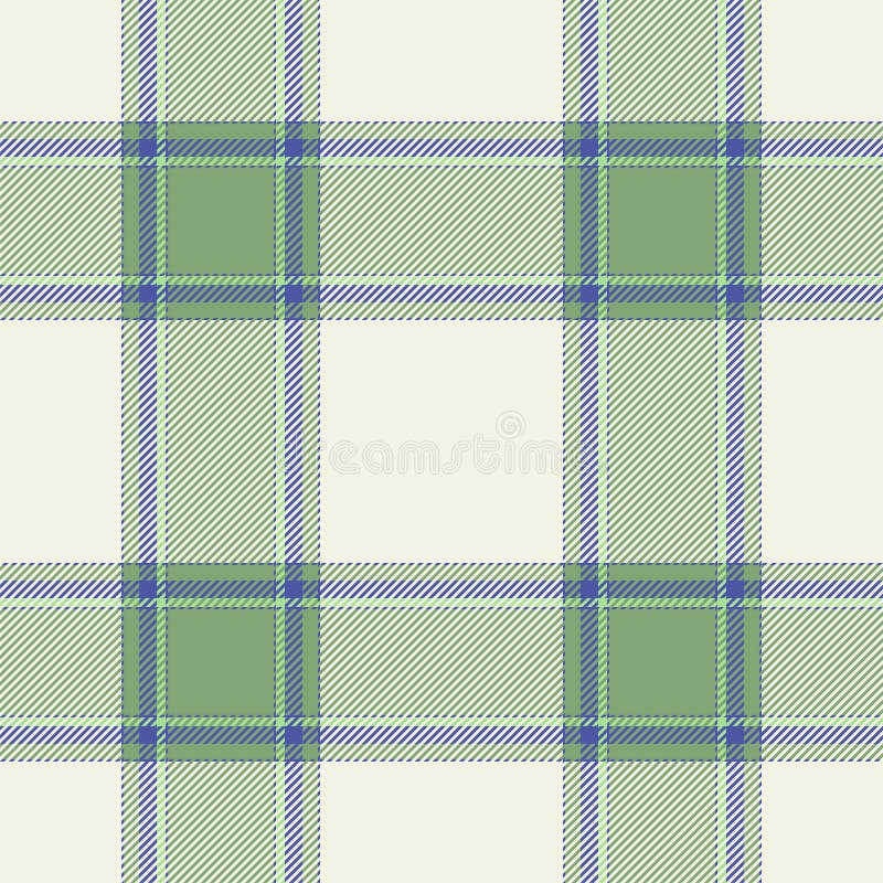 Plaid Seamless Pattern in Green. Check Fabric Texture Stock Vector ...