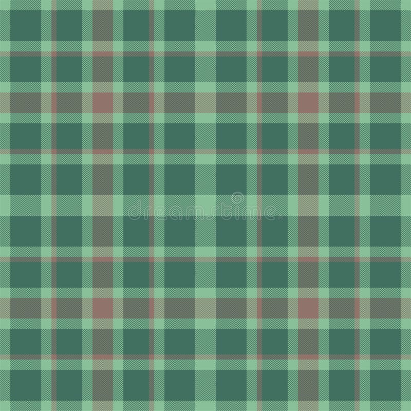 Plaid Seamless Pattern in Green. Check Fabric Texture Stock Vector ...
