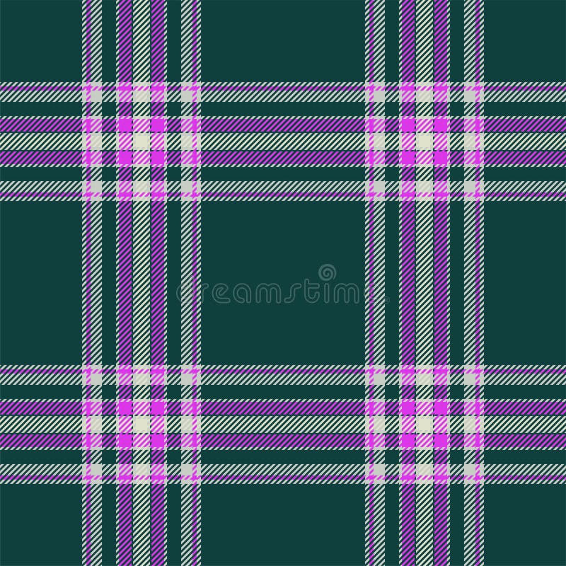 Plaid Seamless Pattern in Green. Check Fabric Texture Stock Vector ...