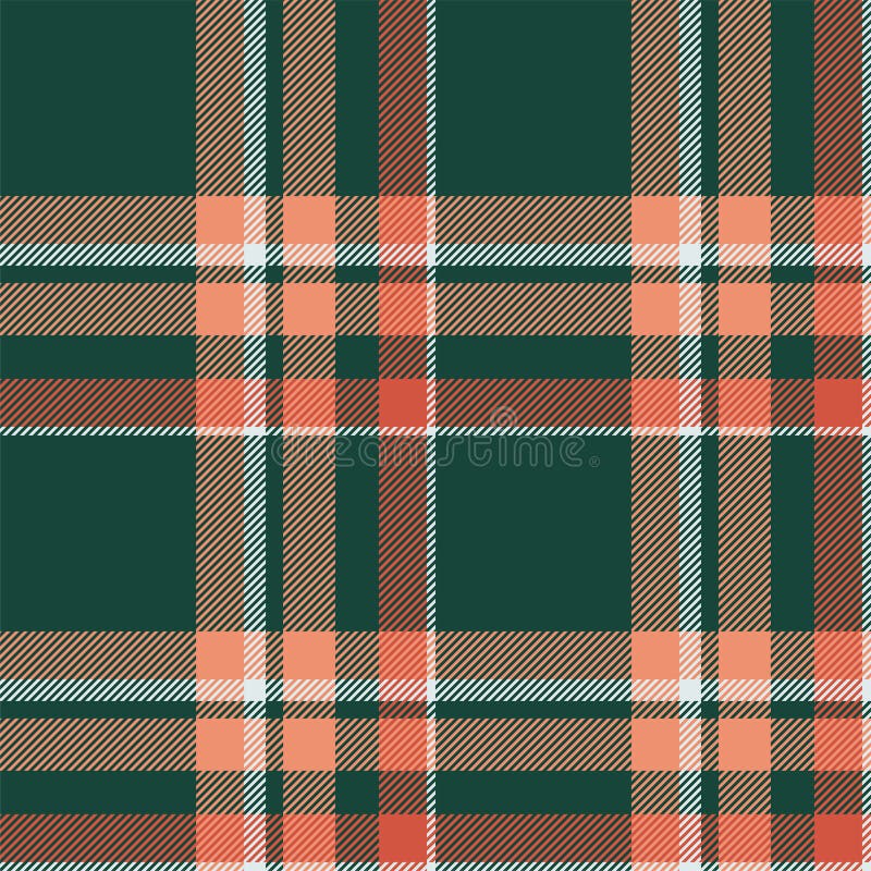 Plaid Seamless Pattern in Green. Check Fabric Texture Stock Vector ...