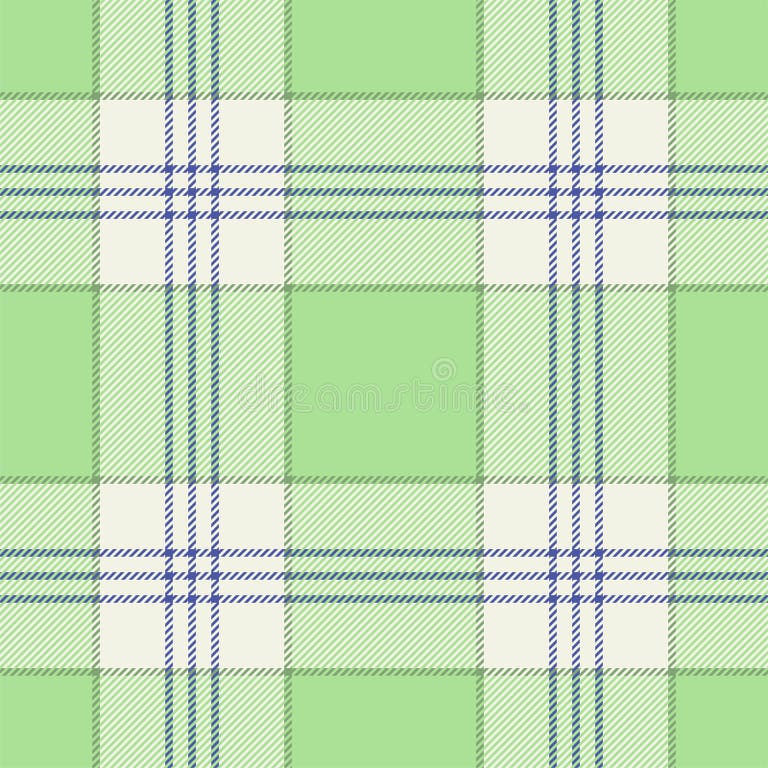 Plaid Seamless Pattern in Green. Check Fabric Texture Stock Vector ...