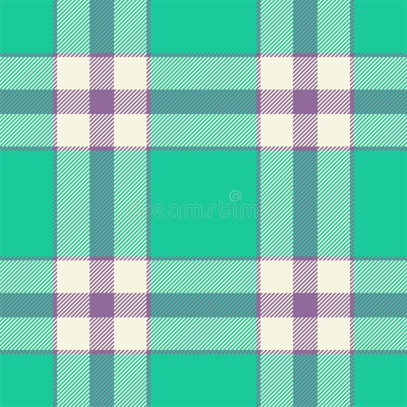 Plaid Seamless Pattern in Green. Check Fabric Texture Stock Vector ...