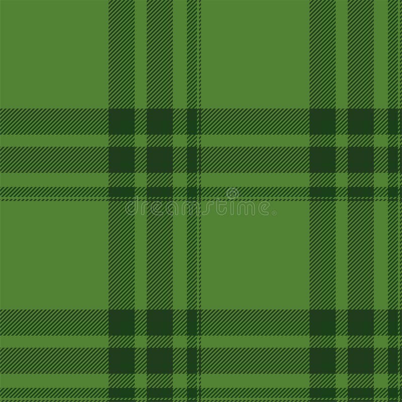 Plaid Seamless Pattern in Green. Check Fabric Texture Stock Vector ...