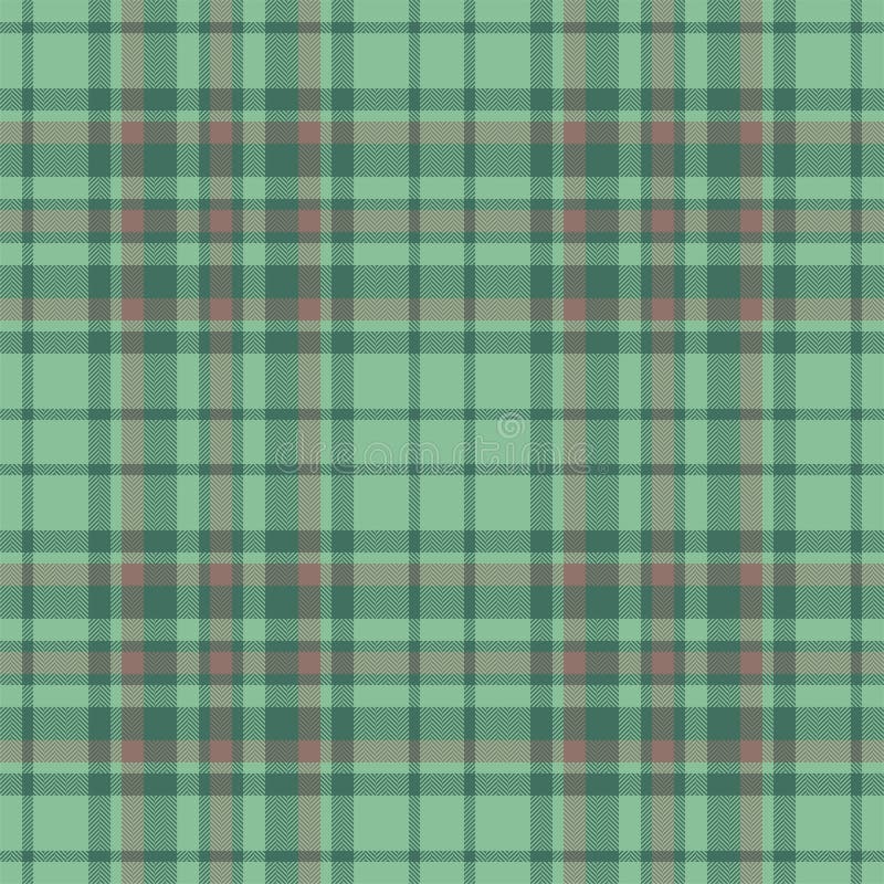 Plaid Seamless Pattern in Green. Check Fabric Texture Stock Vector ...