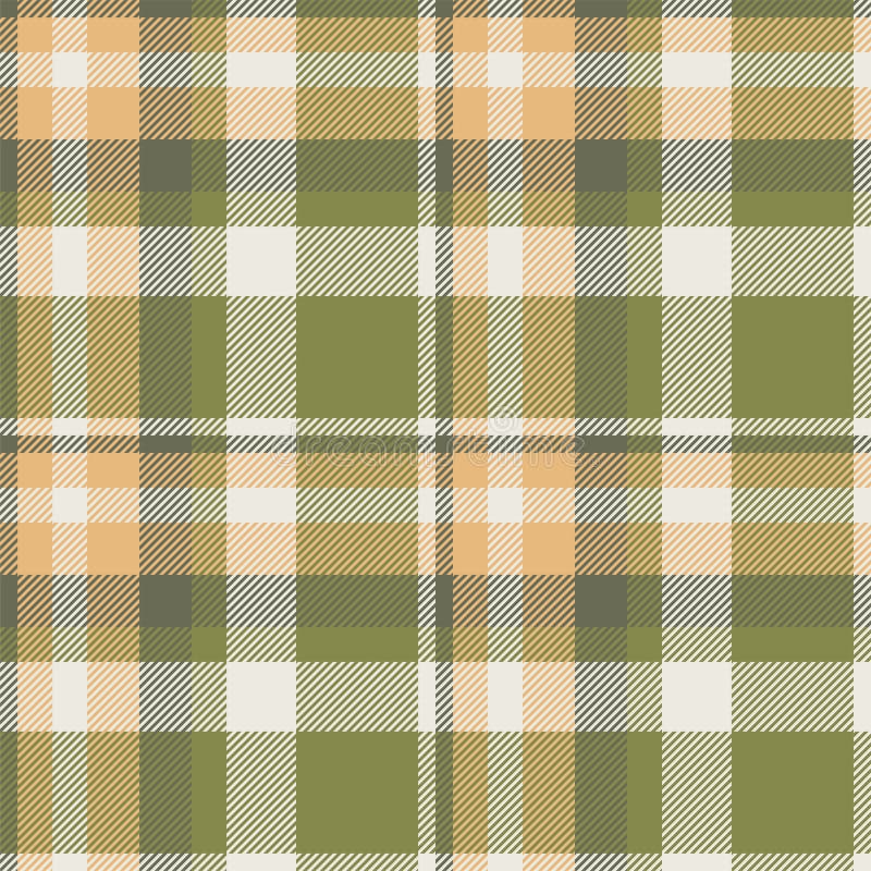 Plaid Seamless Pattern in Green. Check Fabric Texture Stock Vector ...