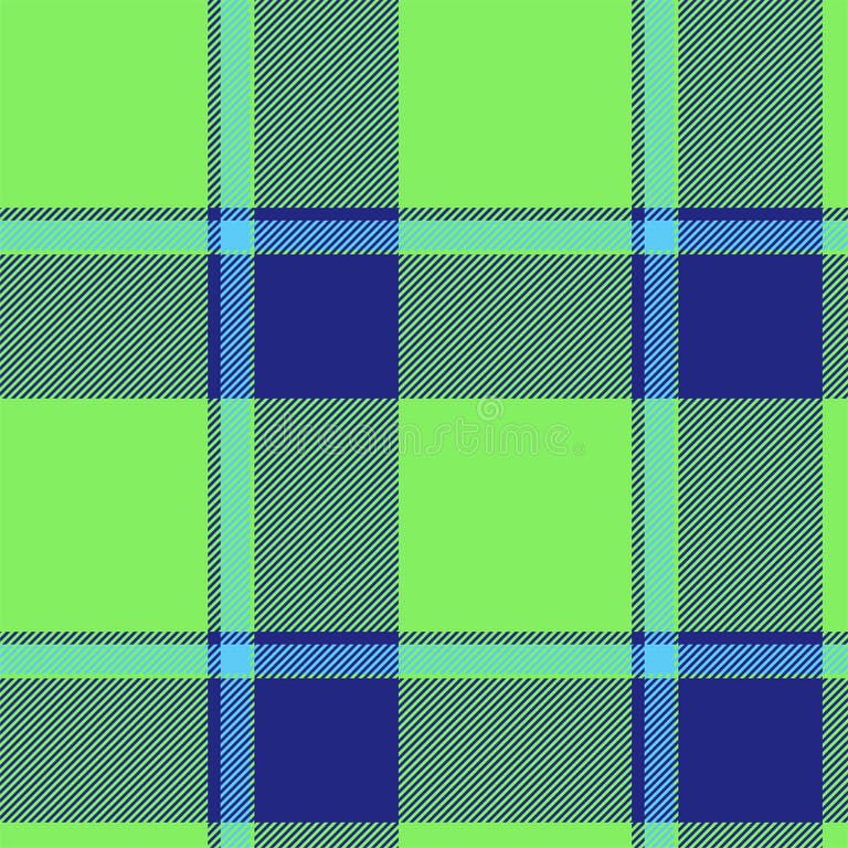 Plaid Seamless Pattern in Green. Check Fabric Texture Stock Vector ...