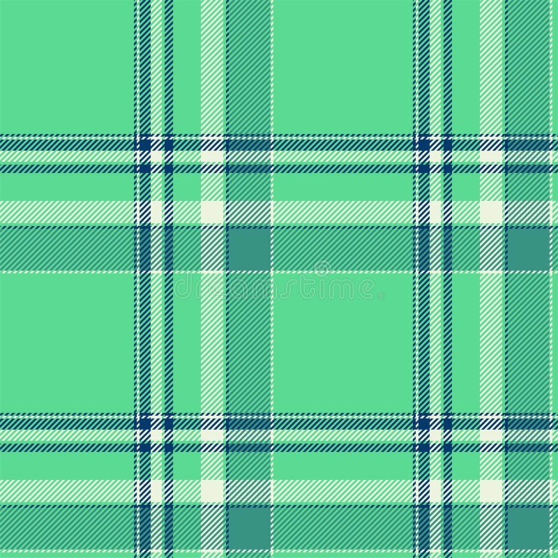 Plaid Seamless Pattern in Green. Check Fabric Texture Stock Vector ...