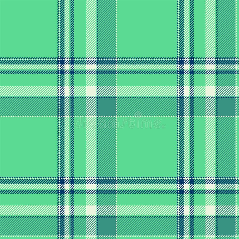 Plaid Seamless Pattern in Green. Check Fabric Texture Stock Vector ...