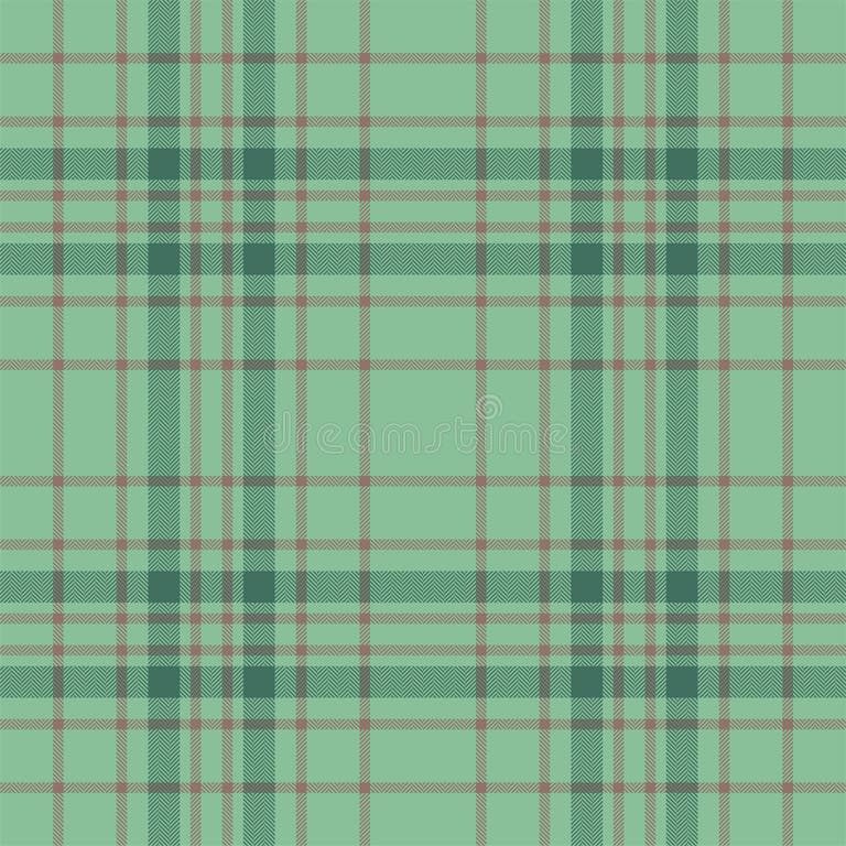 Plaid Seamless Pattern in Green. Check Fabric Texture Stock Vector ...